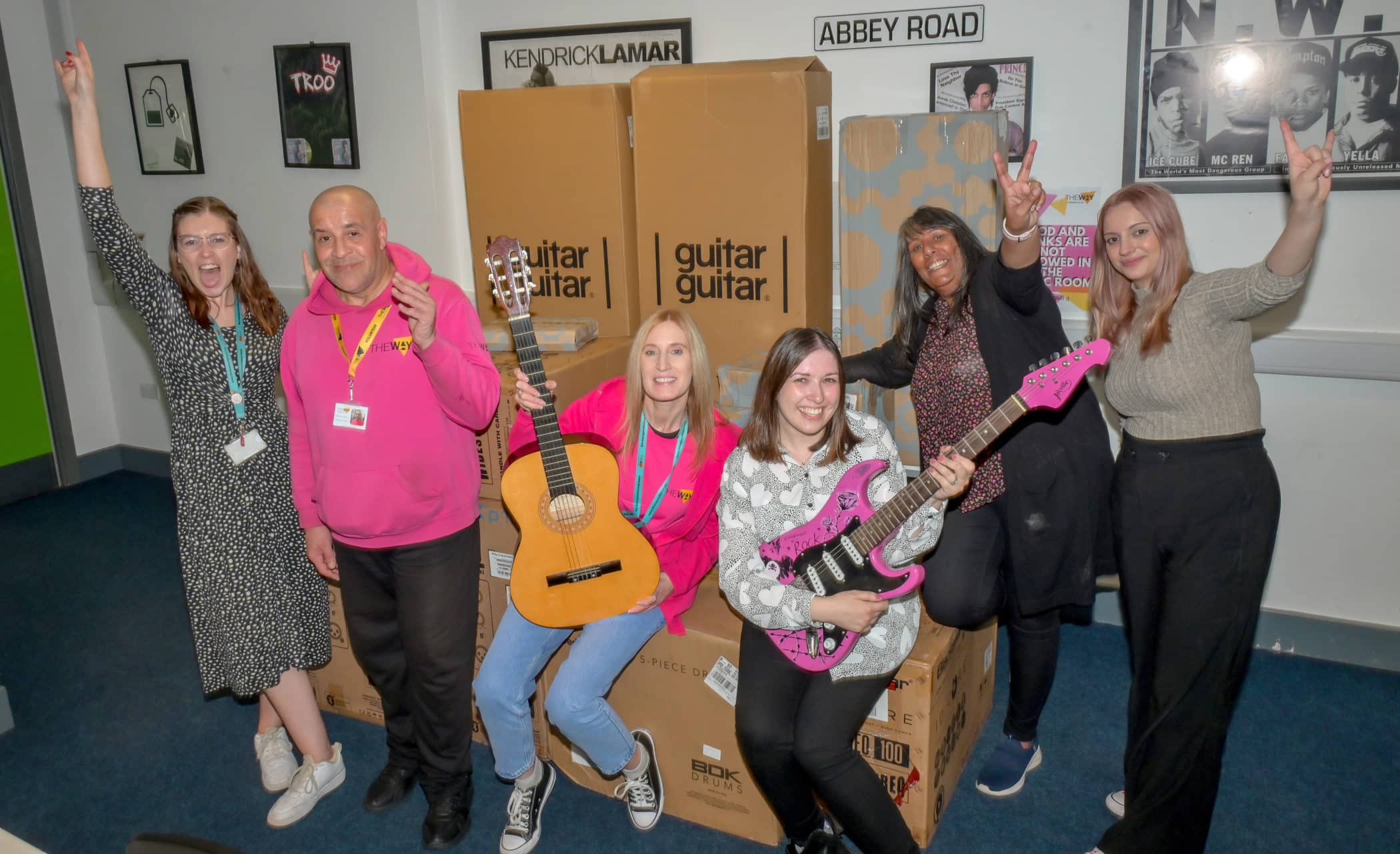 Donation of musical instruments to Wolverhampton Youth Zone - 1% for ...